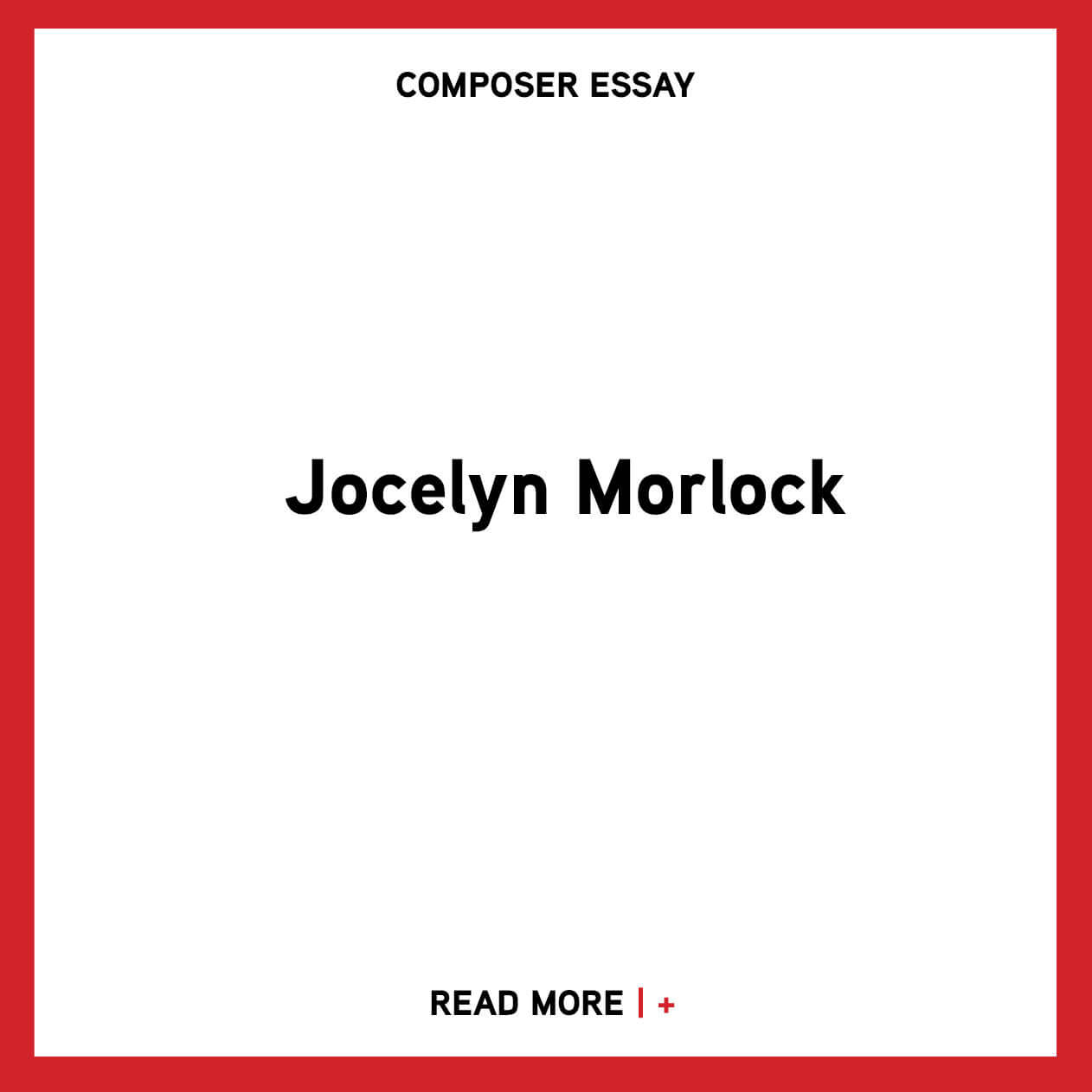 Jocelyn Morlock - Music on Main